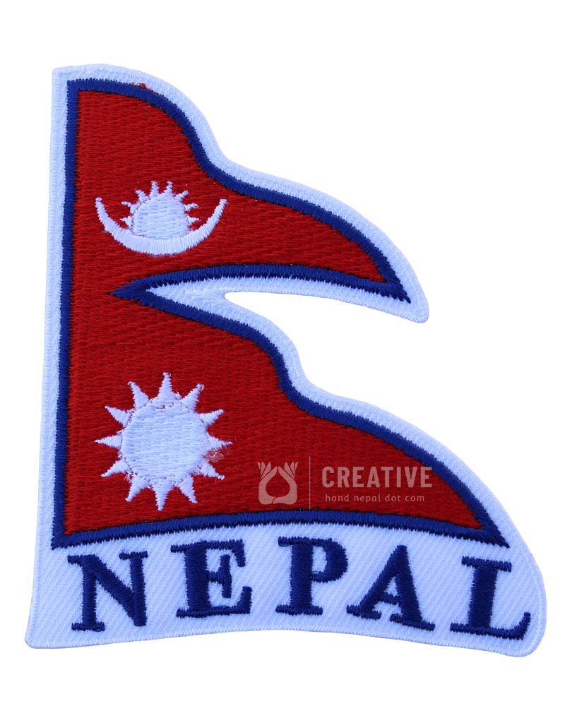 Nepal Flag Embroidery Patch | Creativehand Nepal